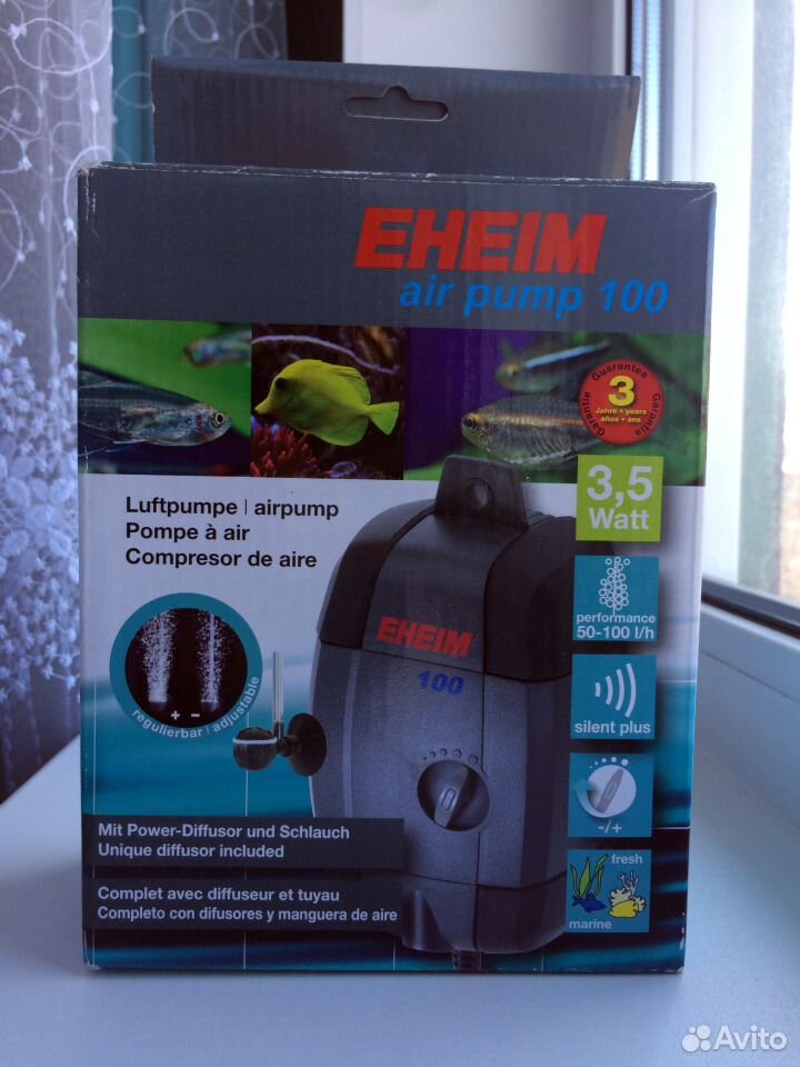 Аквариумный компрессор Eheim air pump 100