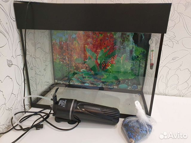 Аквариум 50 литров +фильтр +термометр