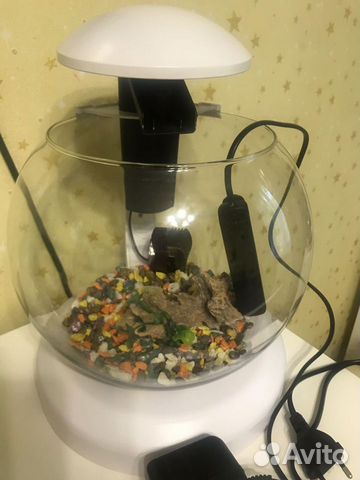 Круглый интерьерный аквариум